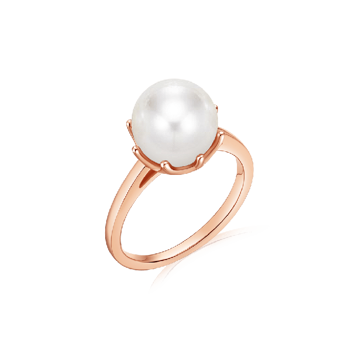 Stylish Round Pearl Rings, Pearl Engagement Rings - HI PEARL Jewelry
